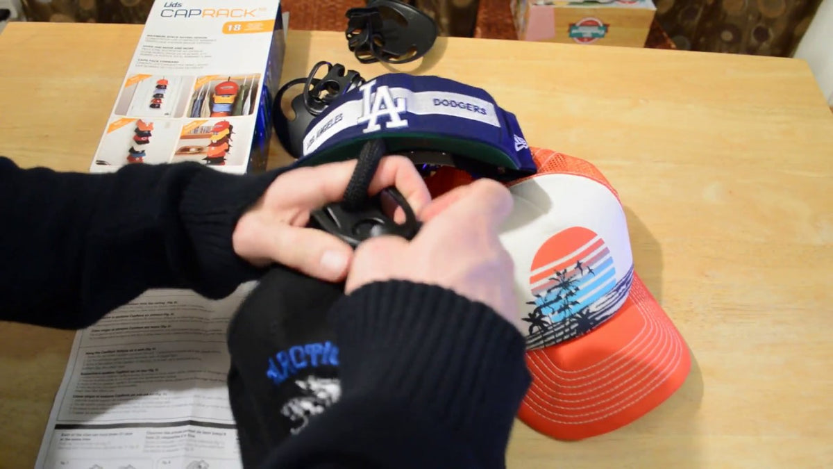 Watch the 9malls review of the Lids Cap Rack 18 Hat Display – Kat Mango